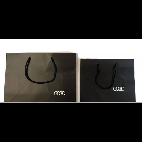 Audi | Bags | Audi Collection Shopping Bags Set Of 2black New | Poshmark